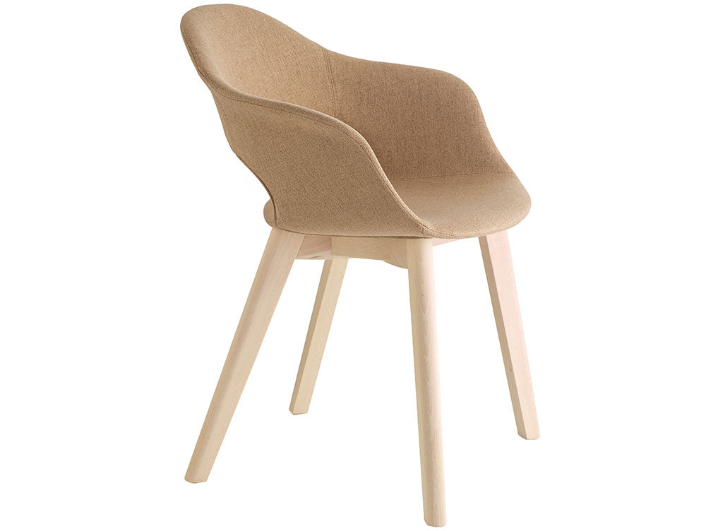 Lady B Timber Upholstered Armchair – furnitureoptionsperth
